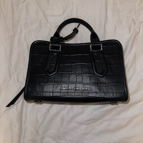 Marc Jacobs | Bags | Marc Jacobs Black Crocembossed Bag | Poshmark